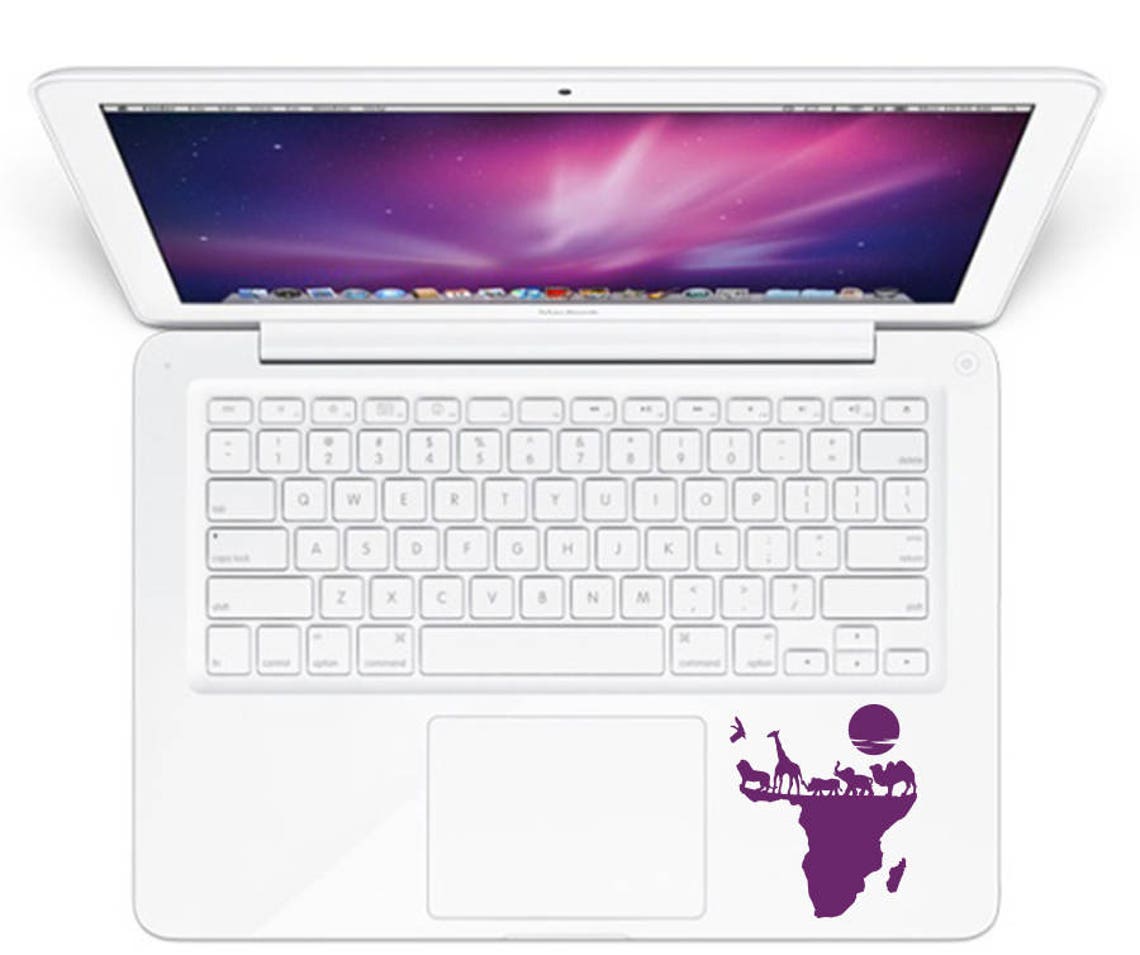 Laptop Vinyl Decal Sticker Wild Animals World Map of Africa - Etsy