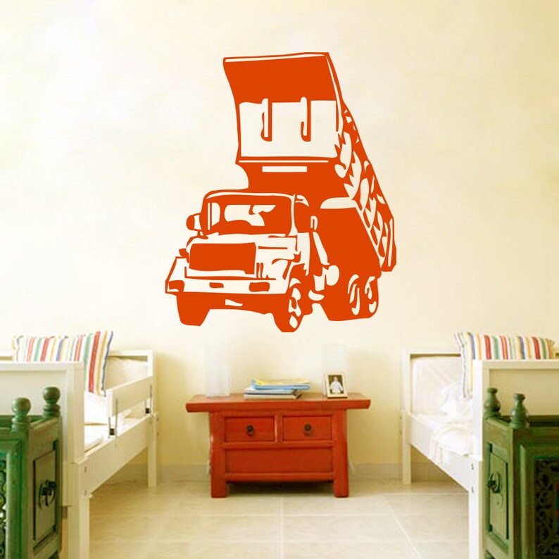 Wall Decal Vinyl Sticker Car Agricultural Machine Truck Tipper - Etsy