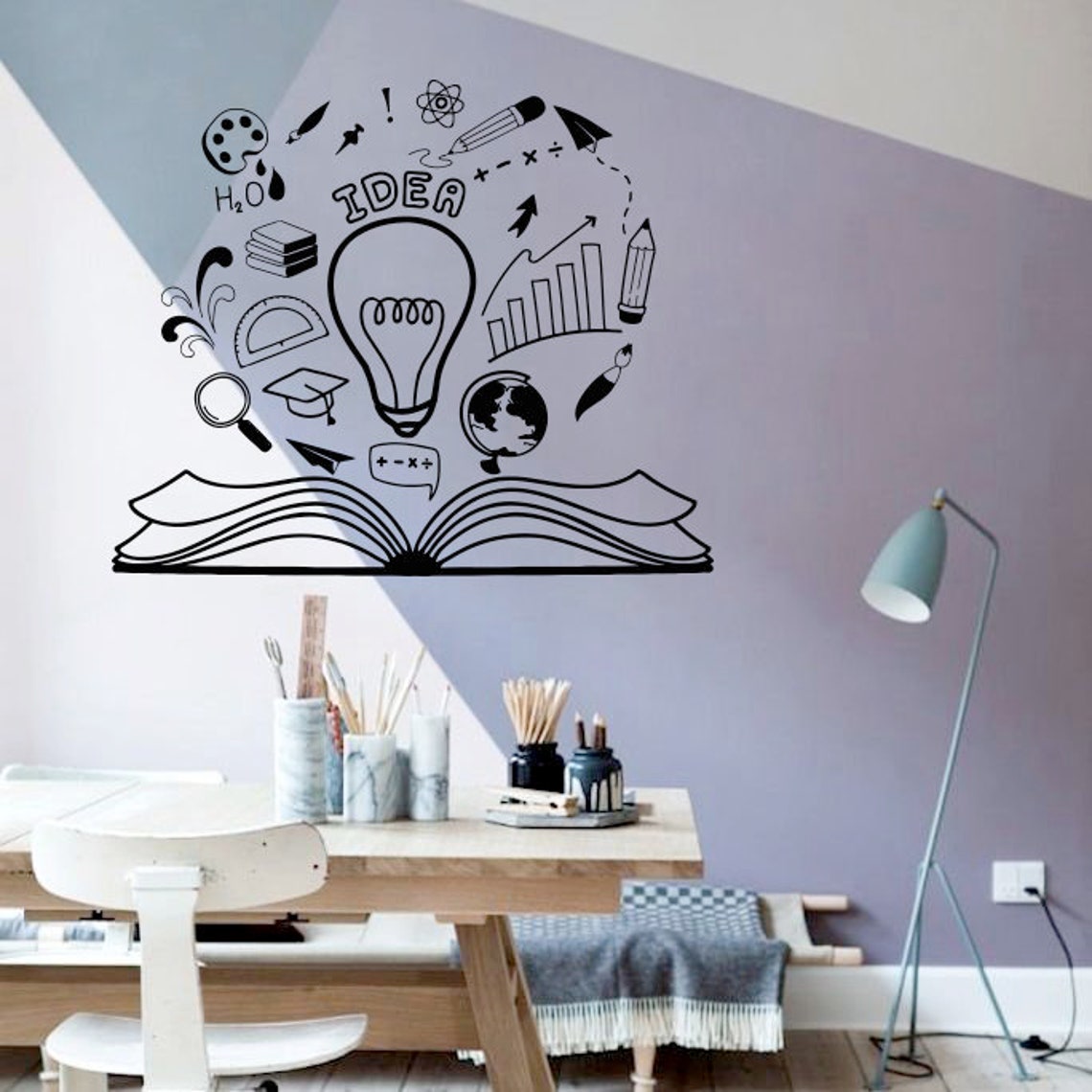 Wall Decals Idea Ideas Brainstorming Reading Book Motivation | Etsy