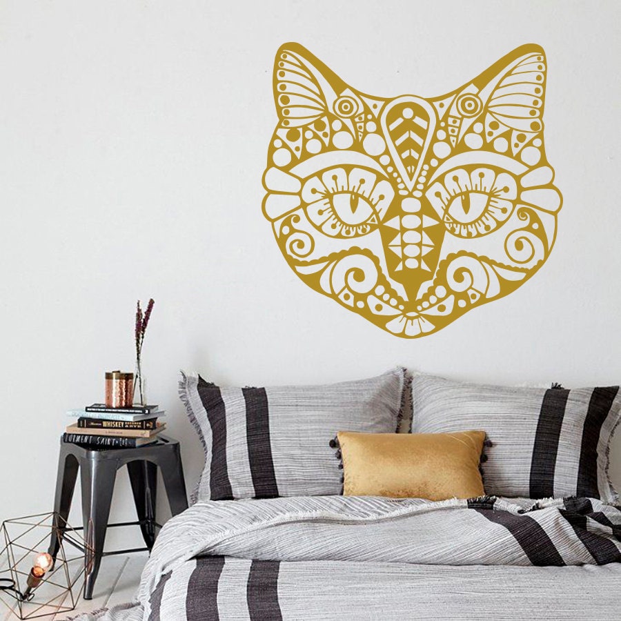 Wall Decal Animals Kitten Cats Cat Pets Kitty Pattern Mandala - Etsy