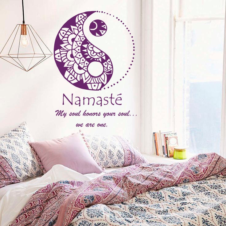 Wall Decals Yin Yang Symbol Namaste My Soul Honors Your We Are - Etsy