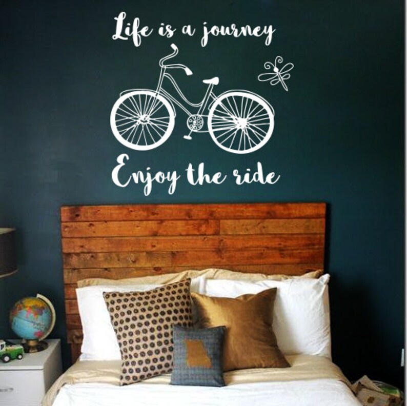 Wall Decals Life Is A Journey Enjoy the Ride Inspiration Quote | Etsy