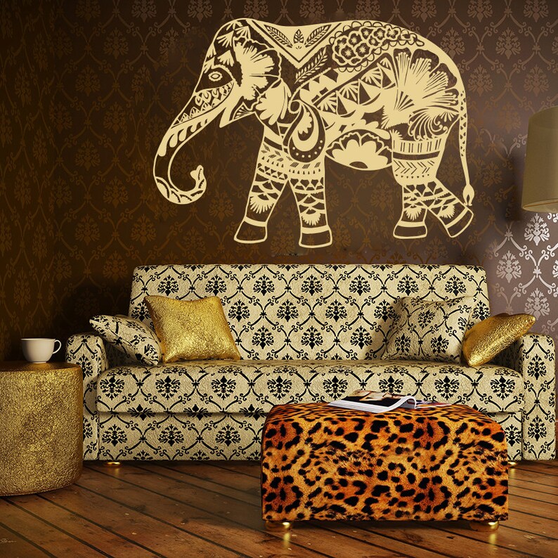 Wall Decal Elephant Mandala Meditation Buddha Eastern Zen - Etsy