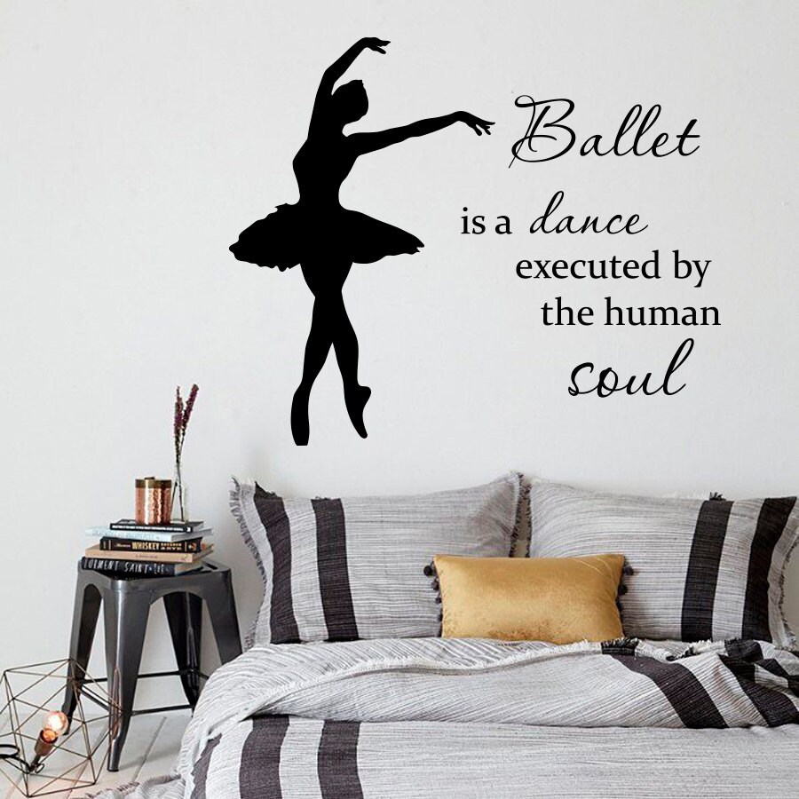 Wall Décor Ballerina Wall Sticker Dance Wall Decor 1547 Ballet Wall ...