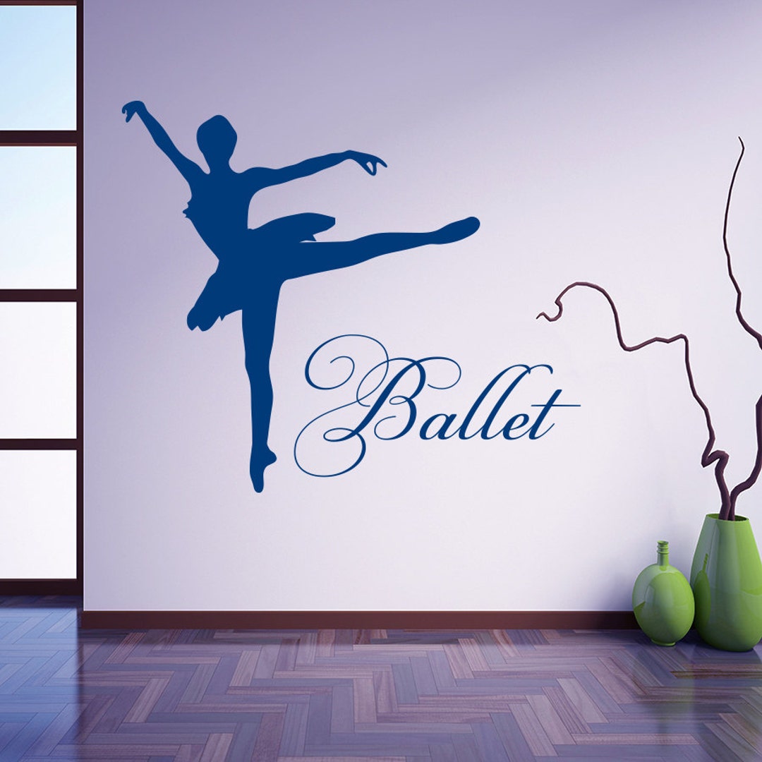 Wall Decal Vinyl Sticker Ballet Quote Art Dancer Dancing Ballerina ...