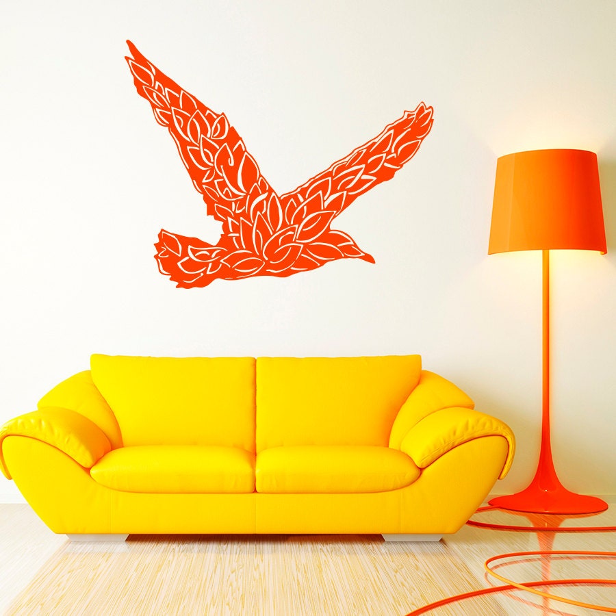 Wall Decals Bird Doodle Nature Vinyl Decal Sticker Home Décor | Etsy