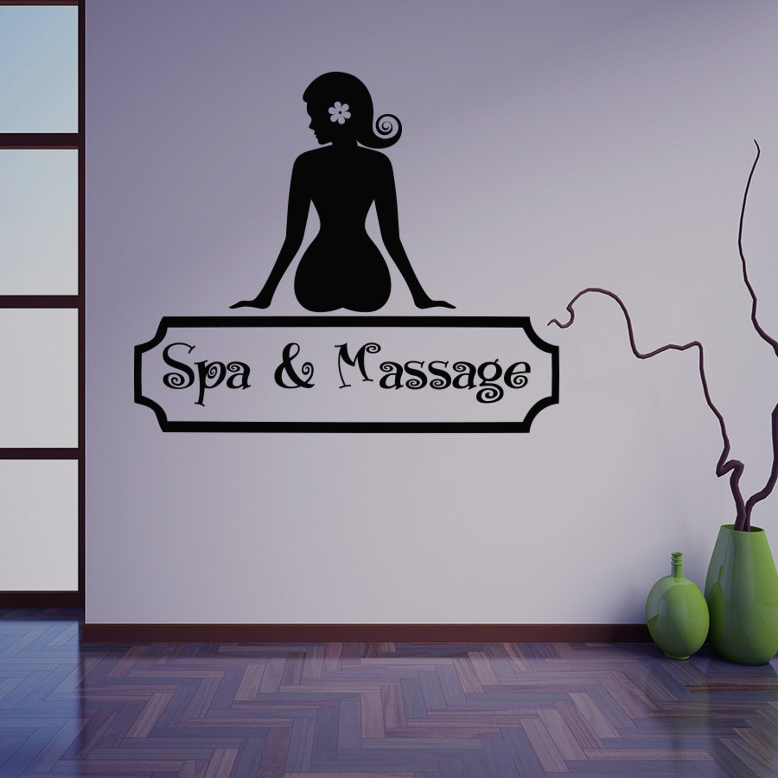 Wall Decal Spa Massage Sign Facials Rejuvenation Beauty Salon - Etsy