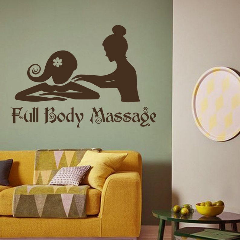 Wall Decal Full Body Massage Sign Facials Rejuvenation Beauty Etsy