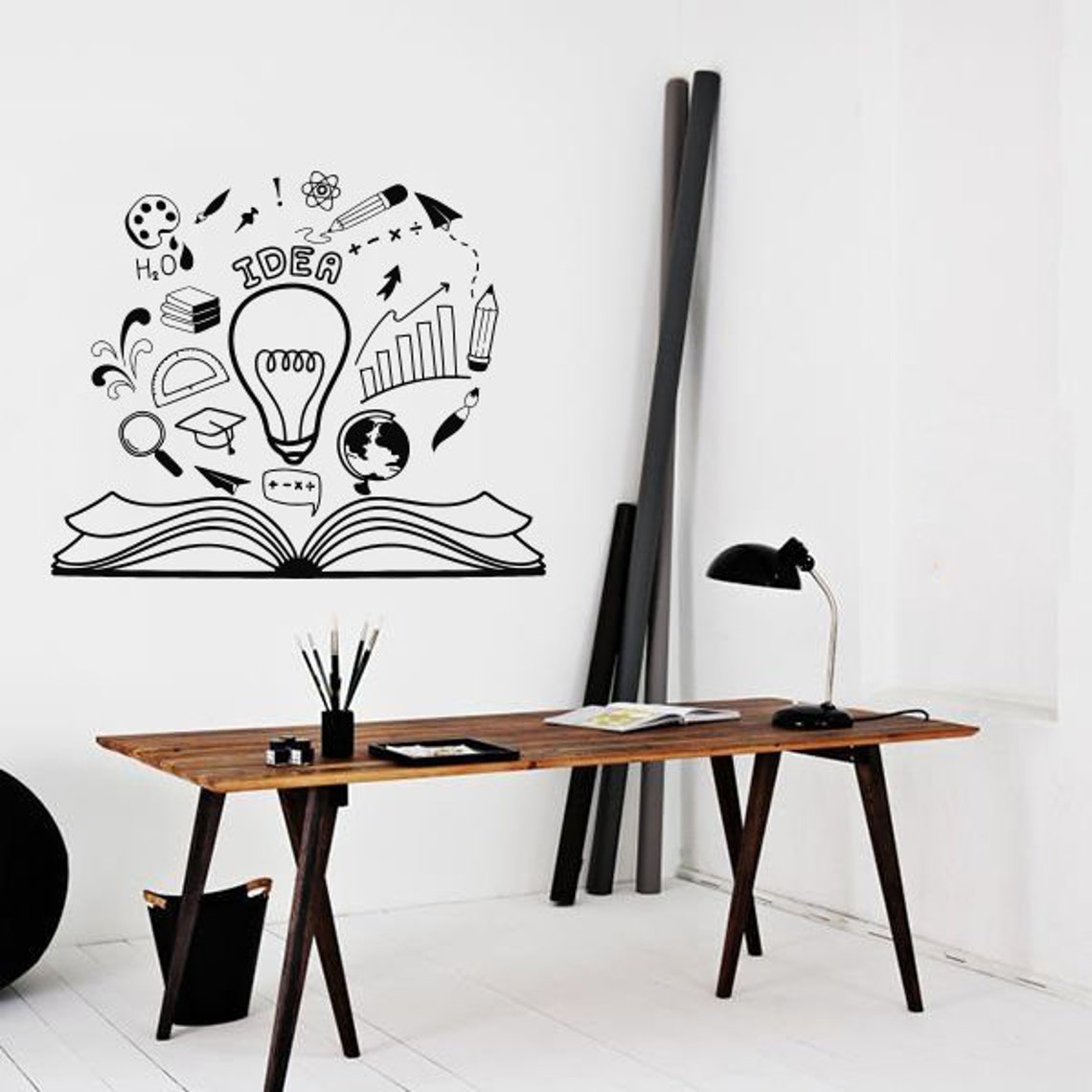 Wall Decals Idea Ideas Brainstorming Reading Book Motivation | Etsy