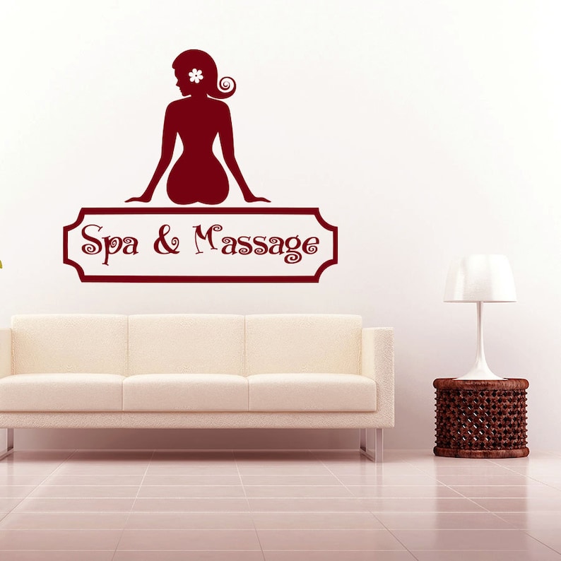 Wall Decal Spa Massage Sign Facials Rejuvenation Beauty Salon - Etsy
