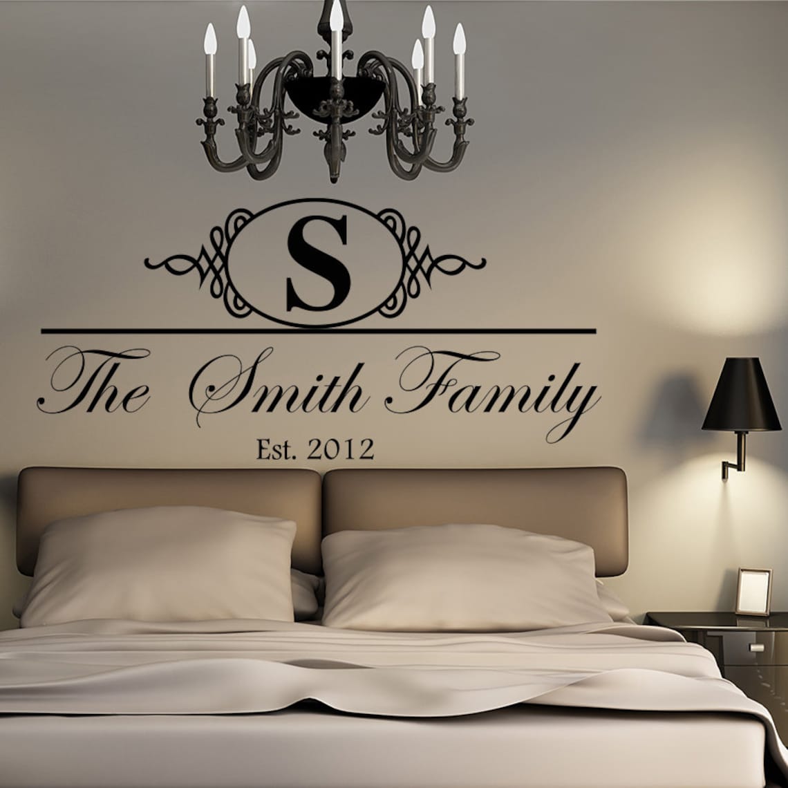 Wall Family Decal Vinyl Sticker Personalized Family Name - Etsy UK