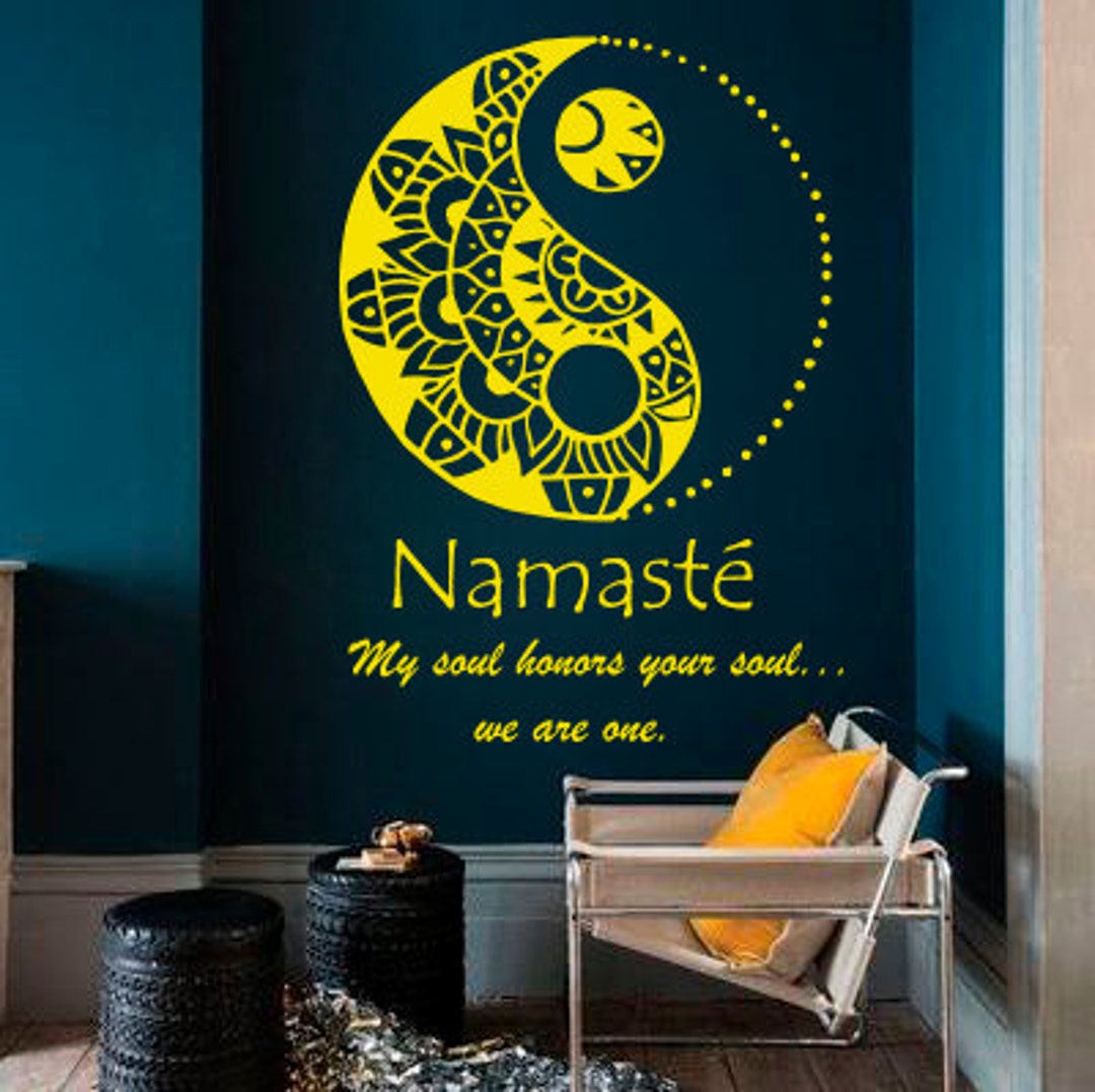Wall Decals Yin Yang Symbol Namaste My Soul Honors Your We Are One ...