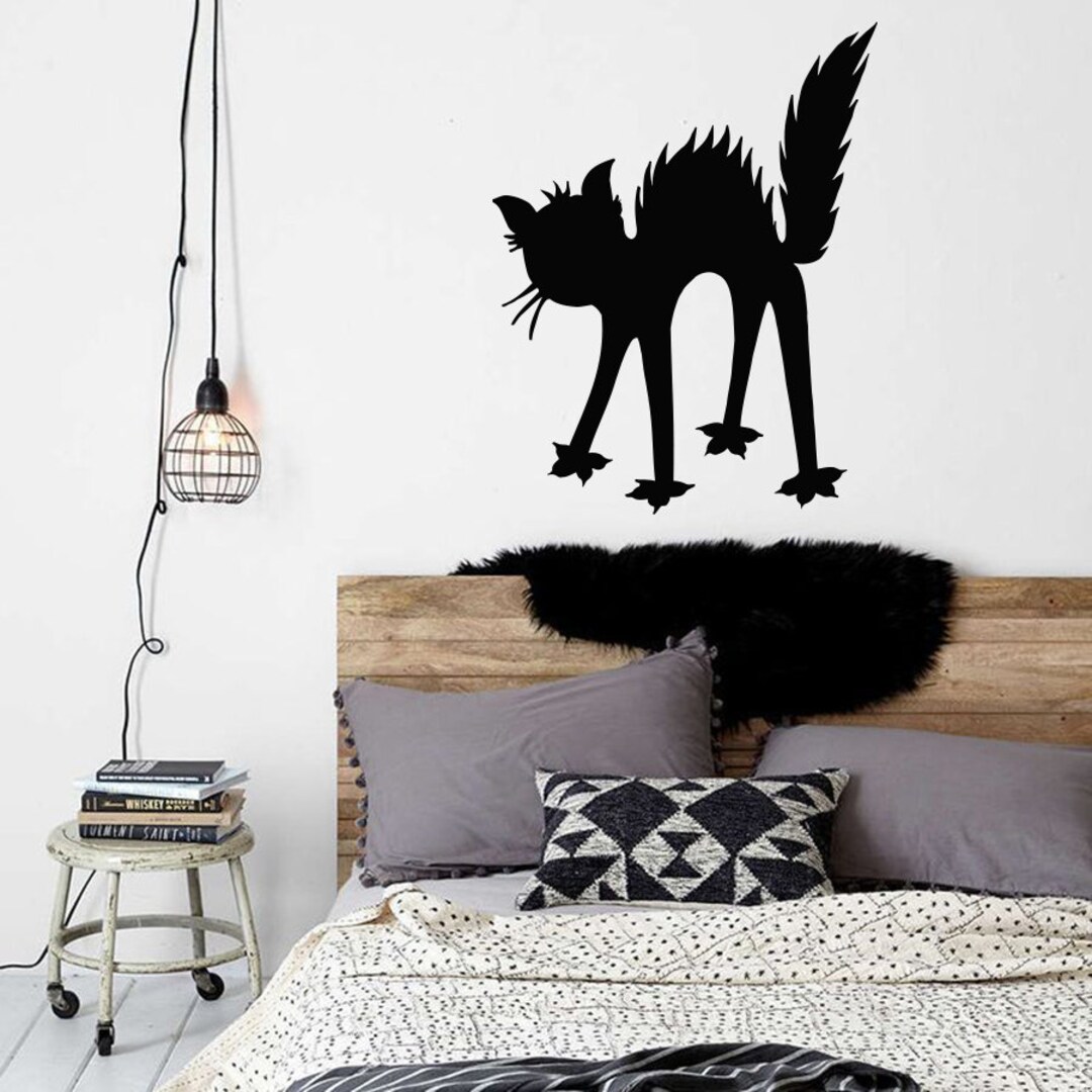 Wall Decals Vinyl Sticker Kitten Cats Cat Pets Kitty Animals Prank Fun ...