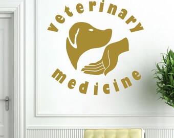 Wall Decal Pets Pet Veterinary Services Medicine Veterinary | Etsy