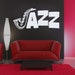 Wall Decal Jazz Sign Saxophone Music Studio Design Jazz Clubs Art ...