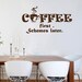 Wall Decal Quote Coffee First Schemes Later Cup Beans Murals - Etsy