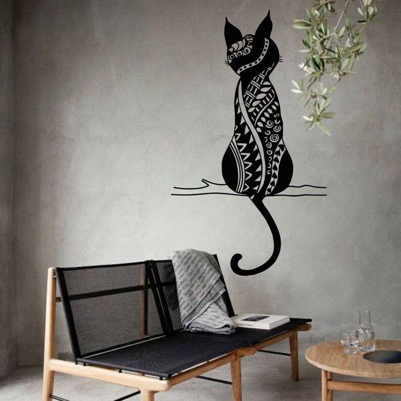 Wall Decal Animals Kitten Cats Cat Pets Kitty Pattern Mandala - Etsy