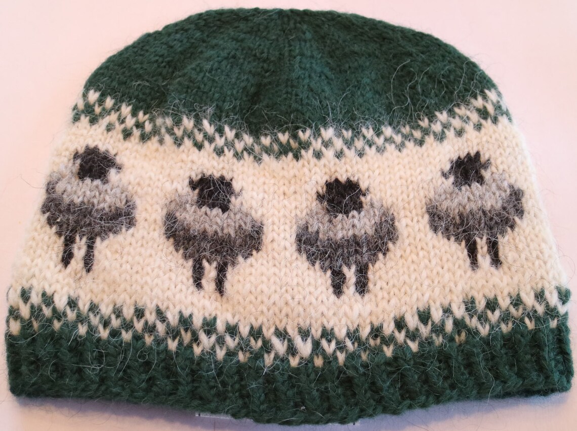 Knit Winter Hat Type LAMB 6 . Made From 100% Icelandic - Etsy