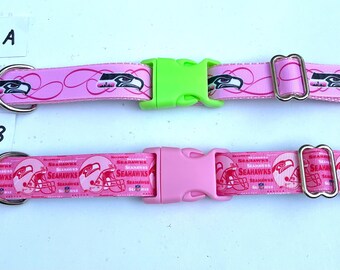 Pink Seattle Seahawks Dog Collar, Leash or Set - Etsy