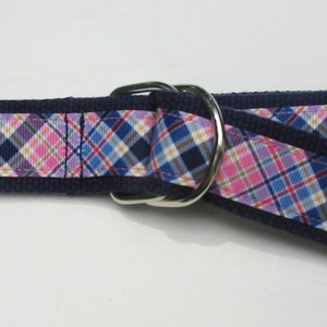 PINK PLAID Grosgrain Ribbon Belt 42 Long Preppy Ribbon - Etsy