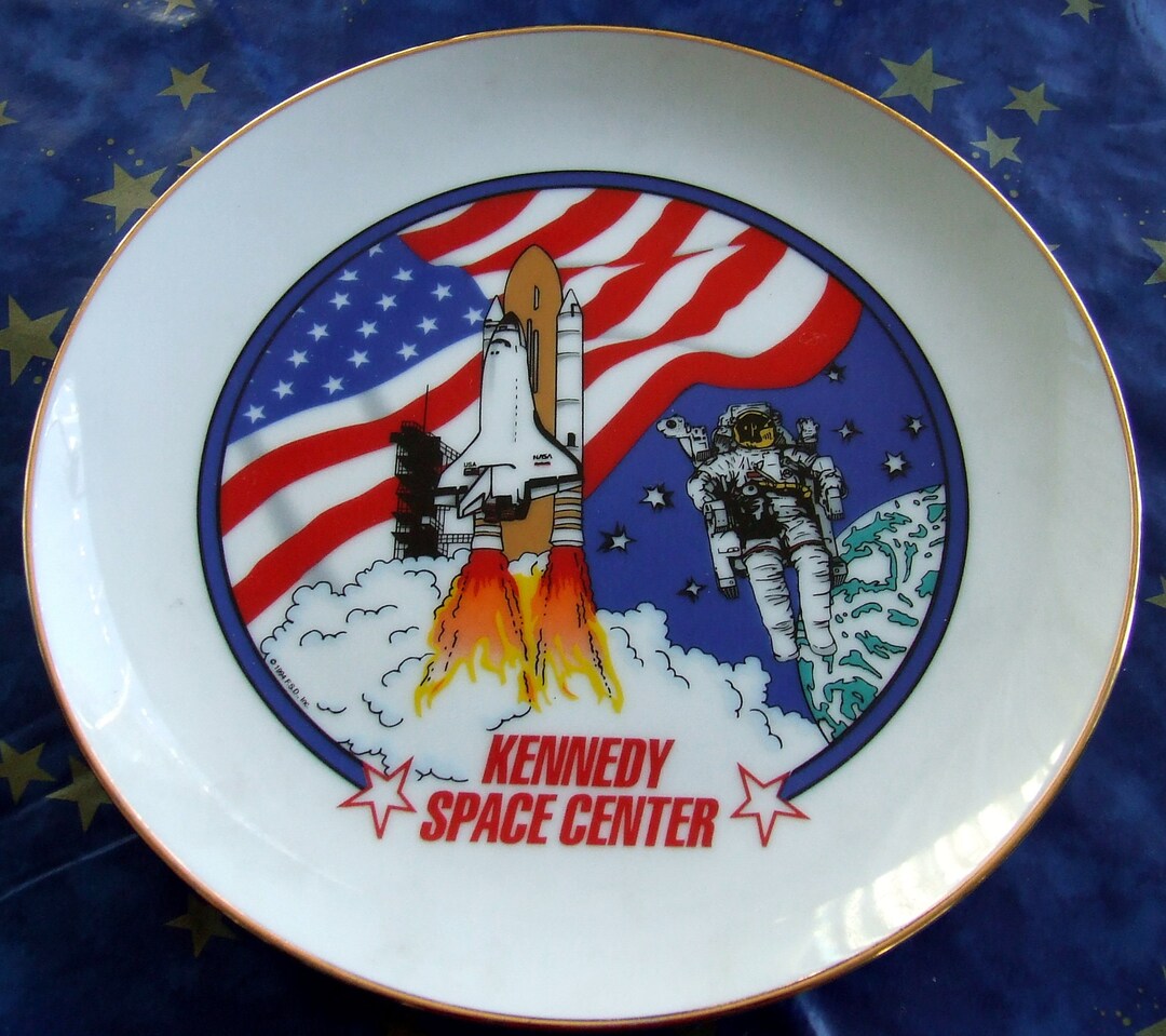 Kennedy Space Station Collectible Plate, Vintage and Numbered on ...