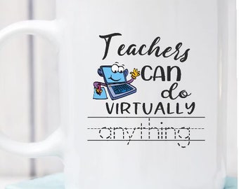 Teachers Can Do Virtually Anything SVG PNG JPG - Etsy