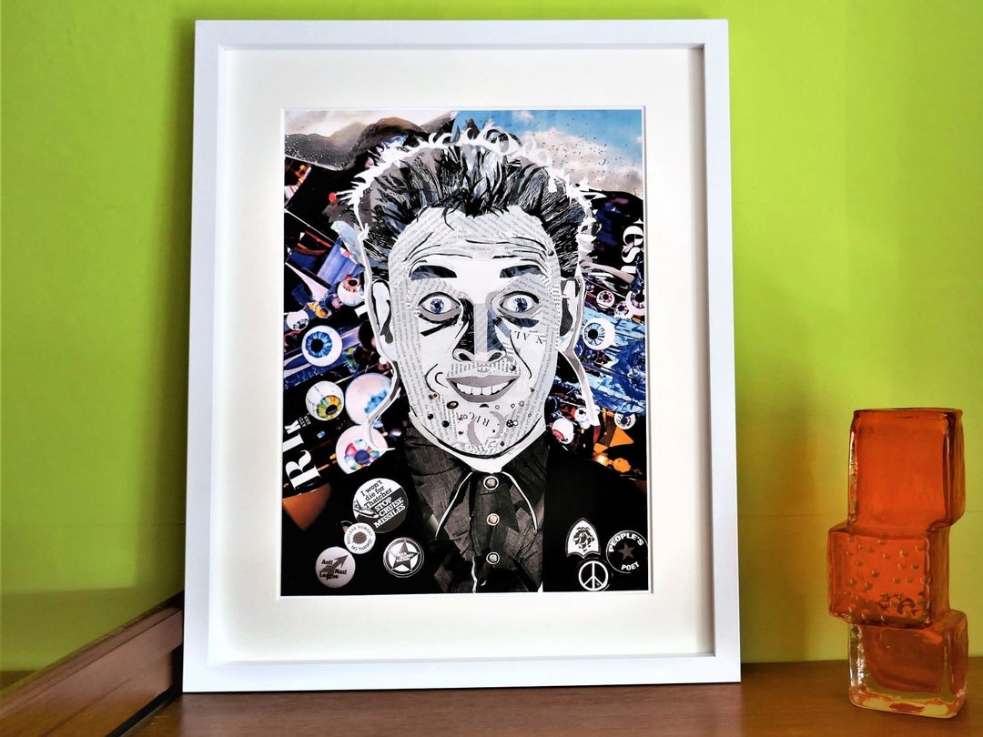 Rik Mayall Rik the Young Ones Paper Collage Portrait. Limited Edition ...