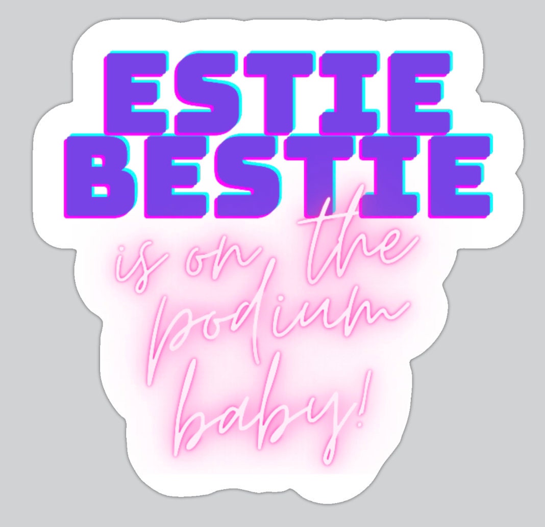 Estie Bestie Podium Sticker - Etsy