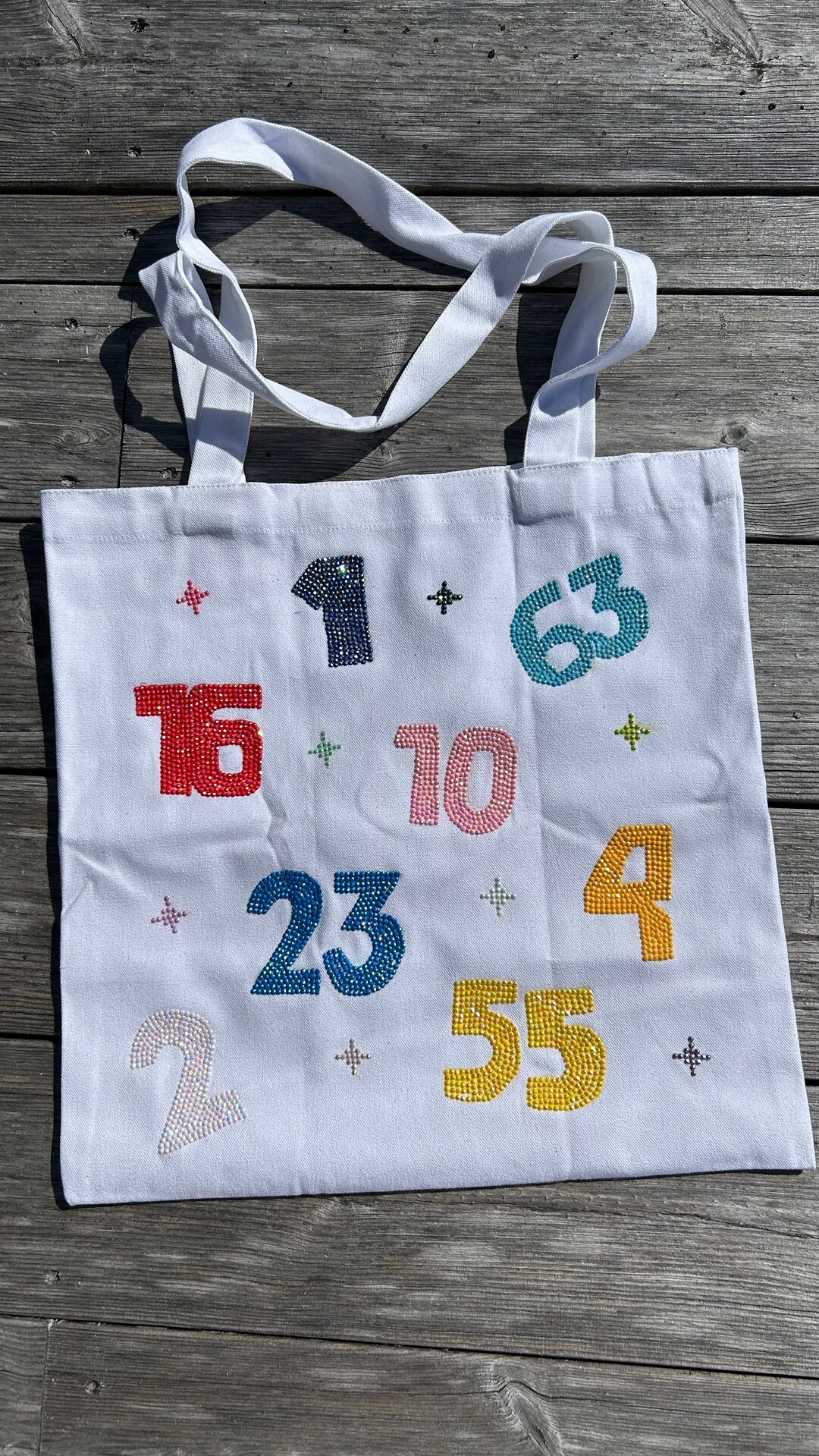Personalized Bedazzled F1/indycar Tote Bag - Etsy