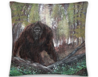 EXCLUSIVE Funny Sassquatch 12x20 Premium Pillow Bigfoot - Etsy