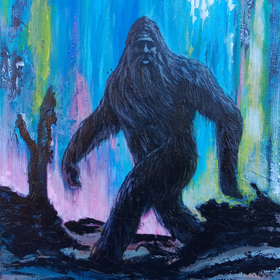 Bigfoot Painting, Sasquatch Art - Etsy