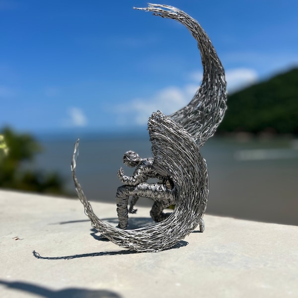 Wire Angel Sculpture - Etsy