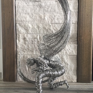 Fallen Angel Wire Sculpture - Etsy