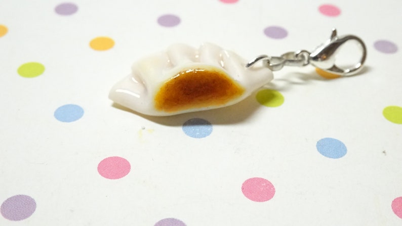 Dumpling Charm Food Jewelry Polymer Clay Charm Miniature - Etsy