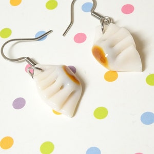 Dumpling Earrings, Food Jewelry, Polymer Clay Charm, Miniature Food ...