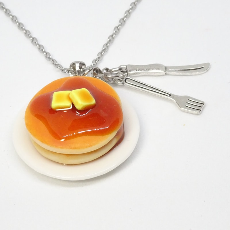 Pancake Necklace - Etsy