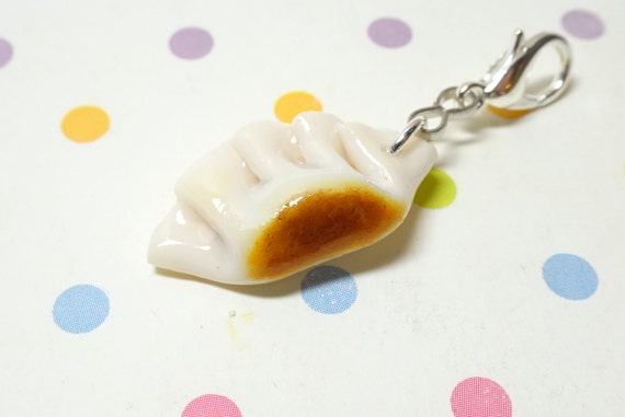 Dumpling Charm Food Jewelry Polymer Clay Charm Miniature - Etsy