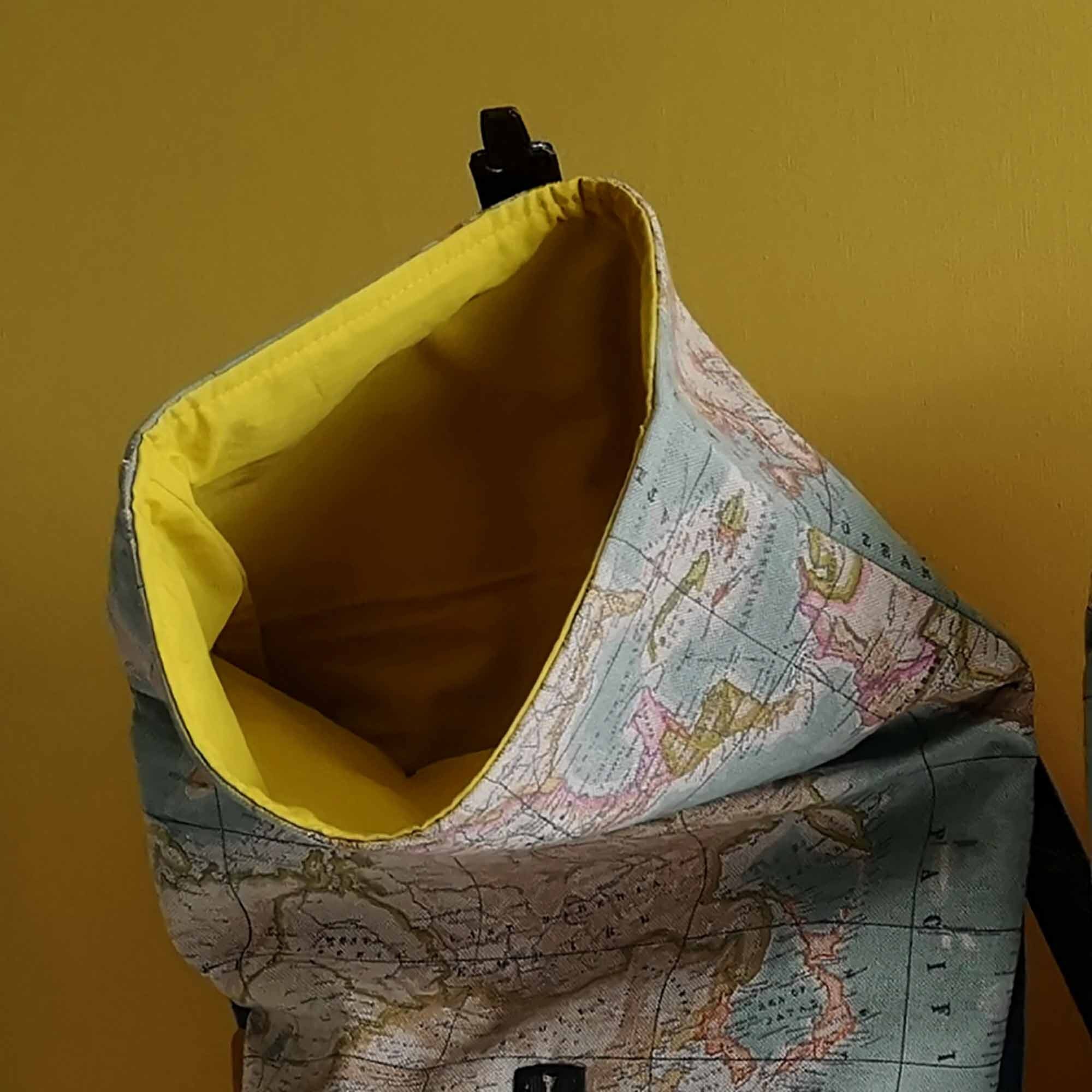 Map backpack canvas map backpack travel backpack design | Etsy
