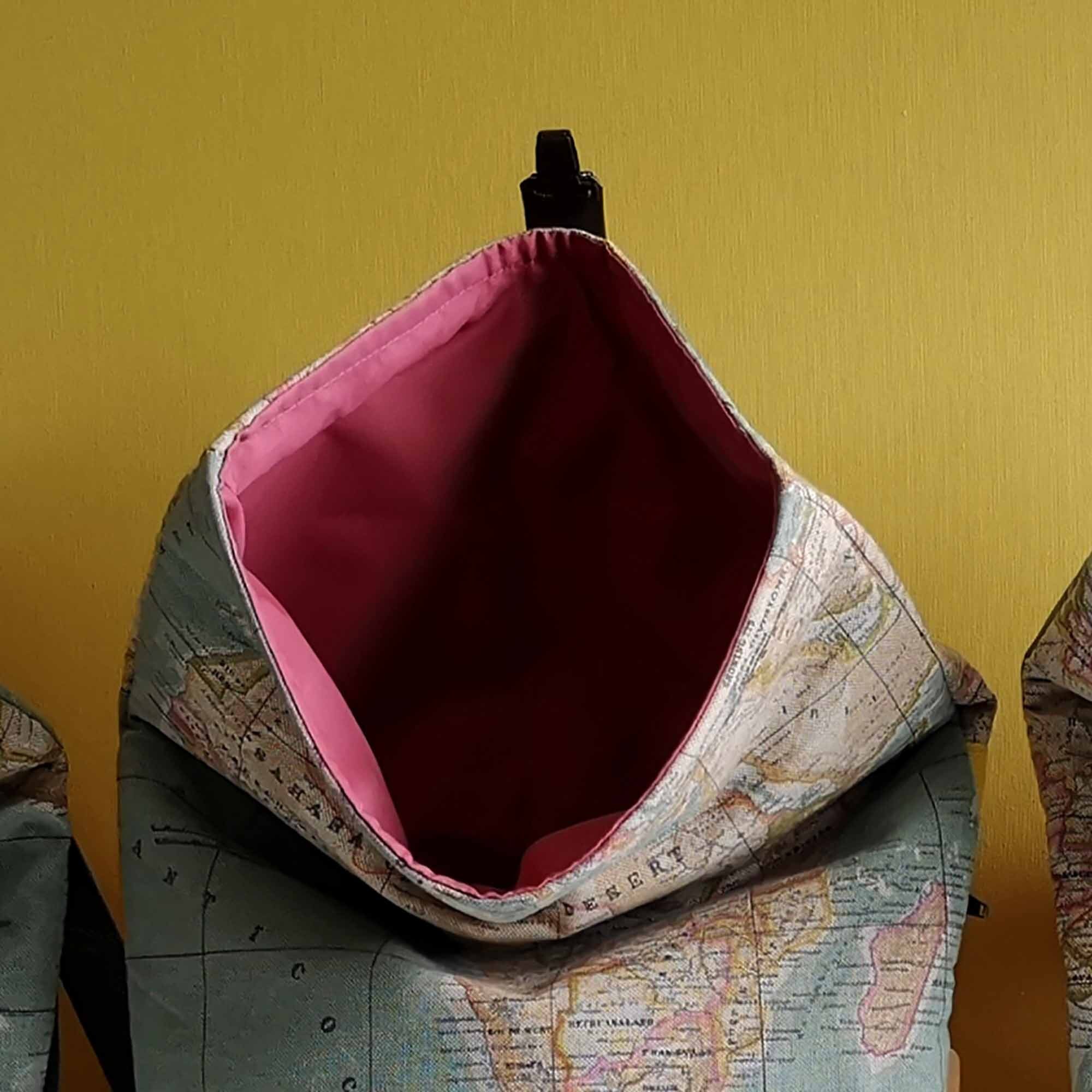 Map backpack canvas map backpack travel backpack design | Etsy