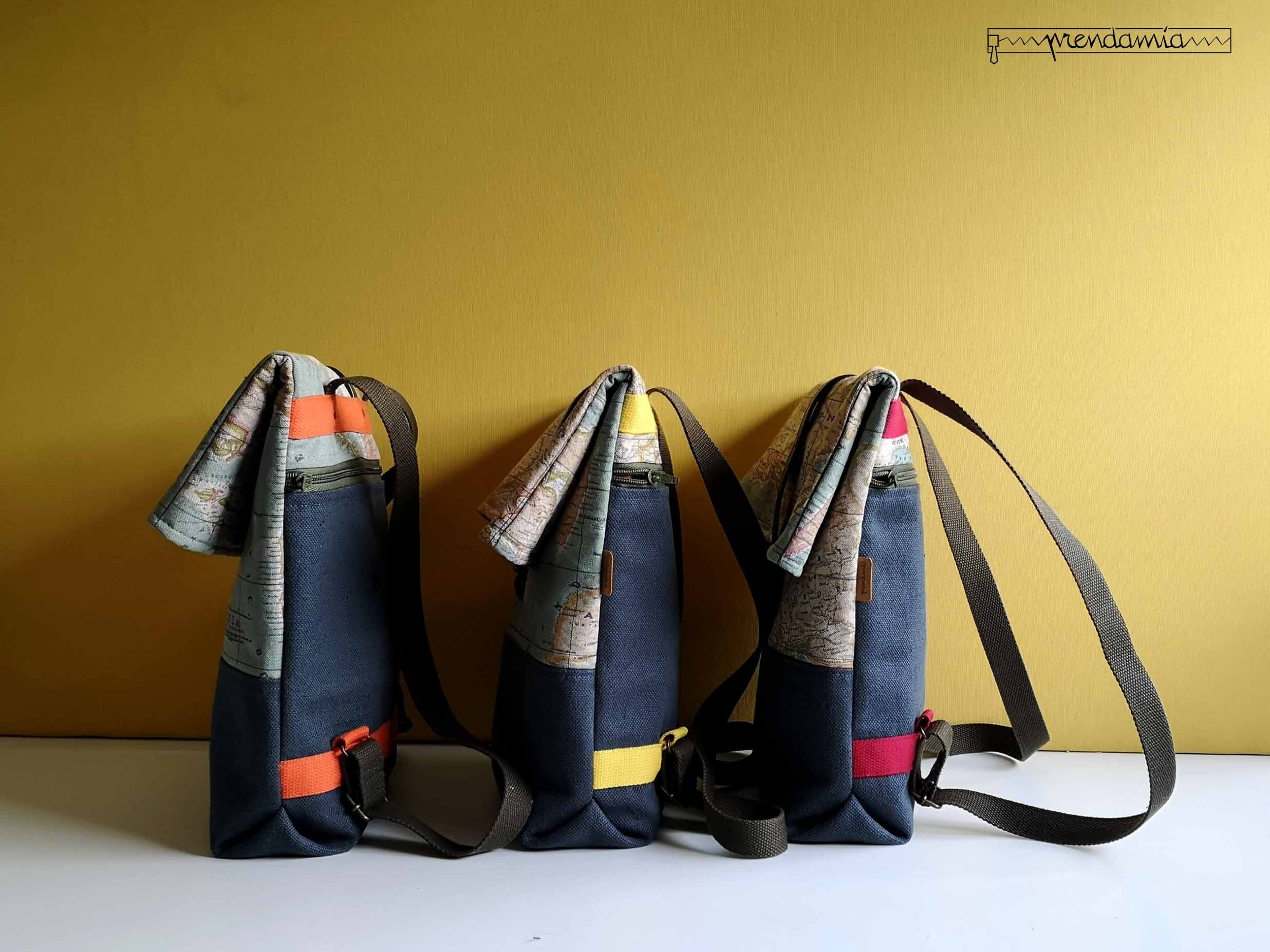 Map backpack canvas map backpack travel backpack design | Etsy