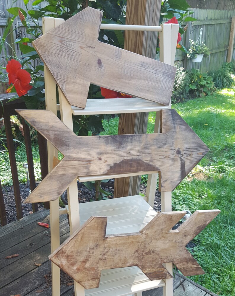 Rustic Wooden Arrow Wood Arrow Wall Decor Rustic Arrow | Etsy