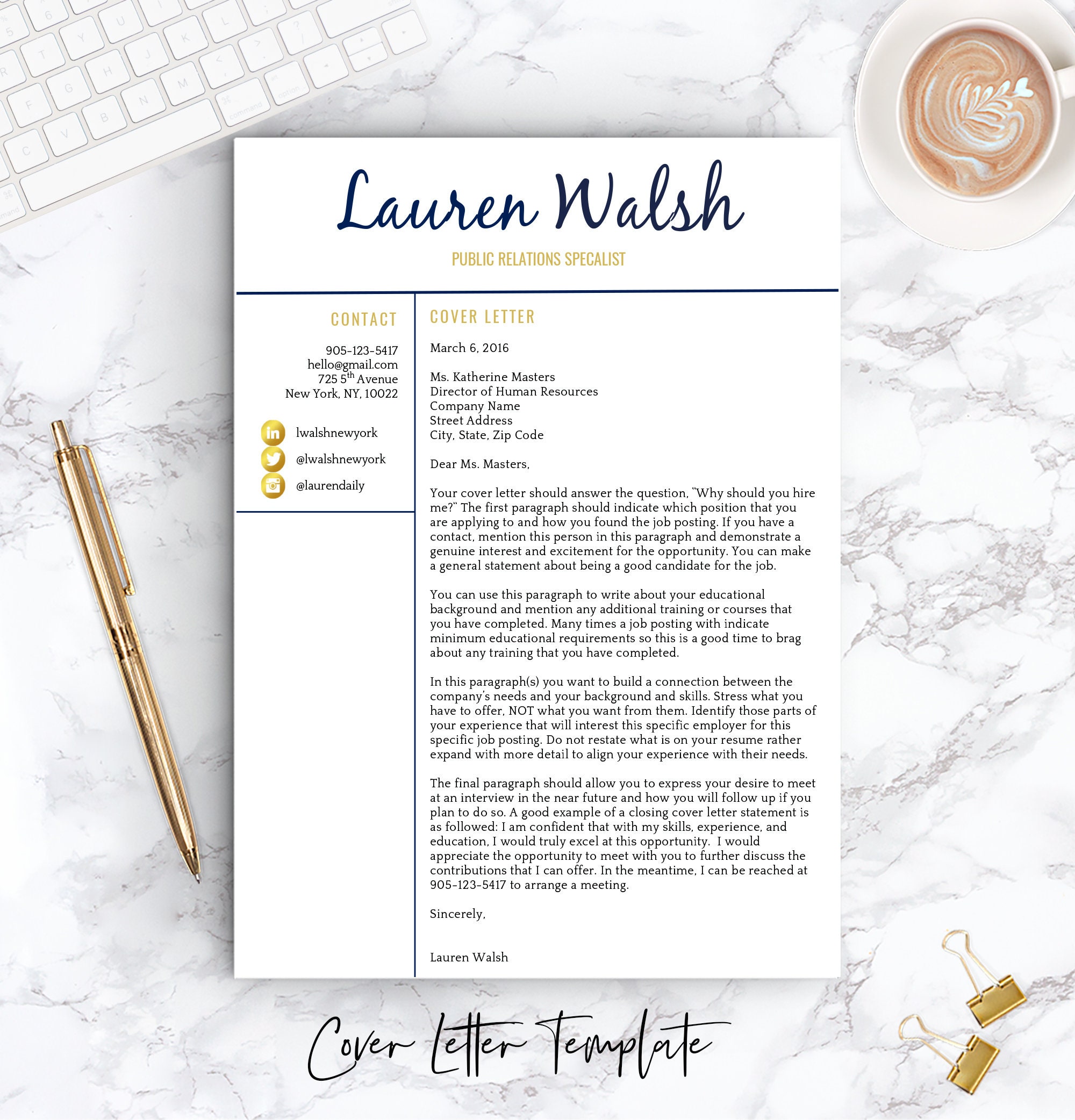 Professional Resume Template for Word 1 and 2 Page Resume | Etsy