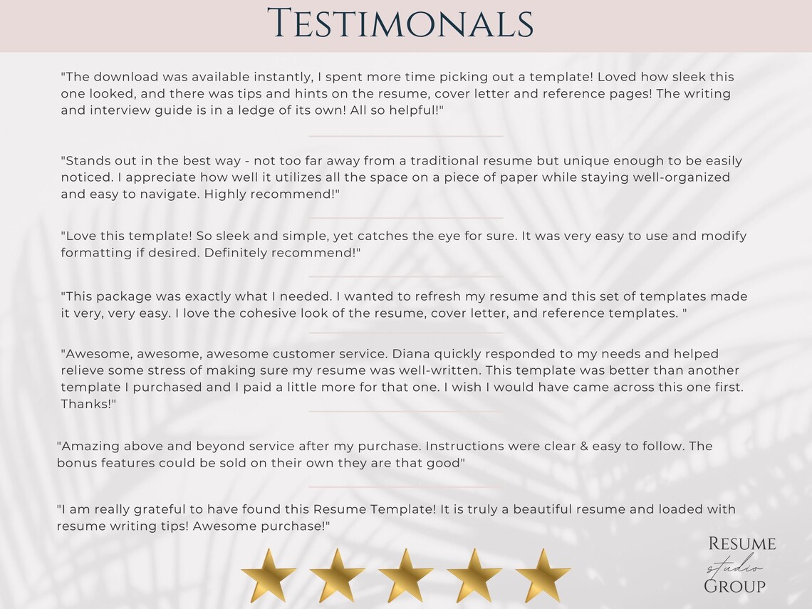 Professional Resume Template for Word 1 2 and 3 Page Resume - Etsy ...