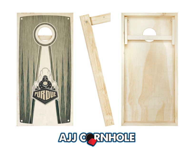 Officially Licensed Purdue Pyramid Stained Cornhole Set With Bags -bean ...