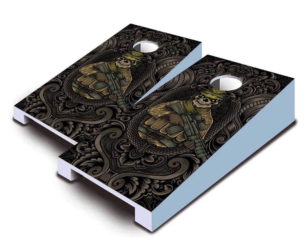 Jughead Skull Cornhole Set With Bags - Desktop Cornhole - Mini Toss ...