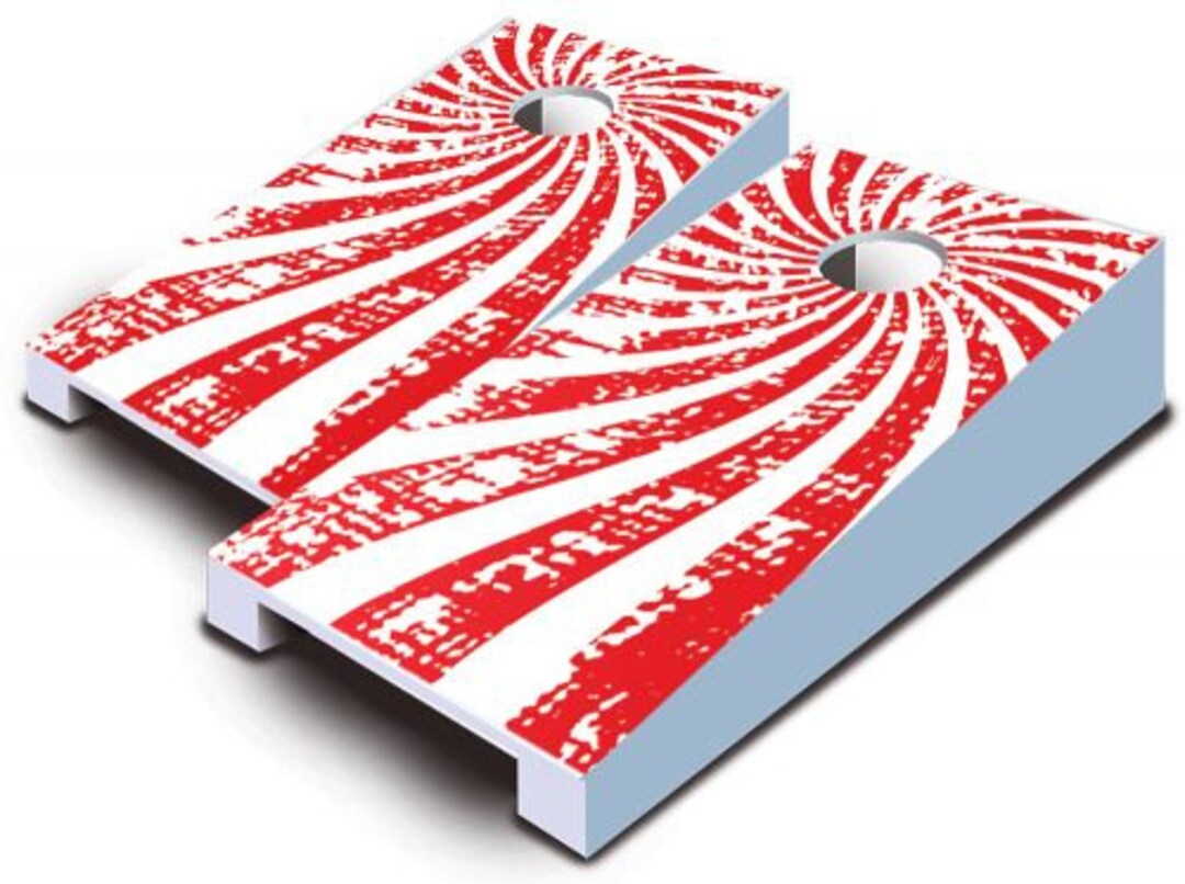 Swirl Design Tabletop Cornhole Set With Bags - Desktop Cornhole - Mini ...