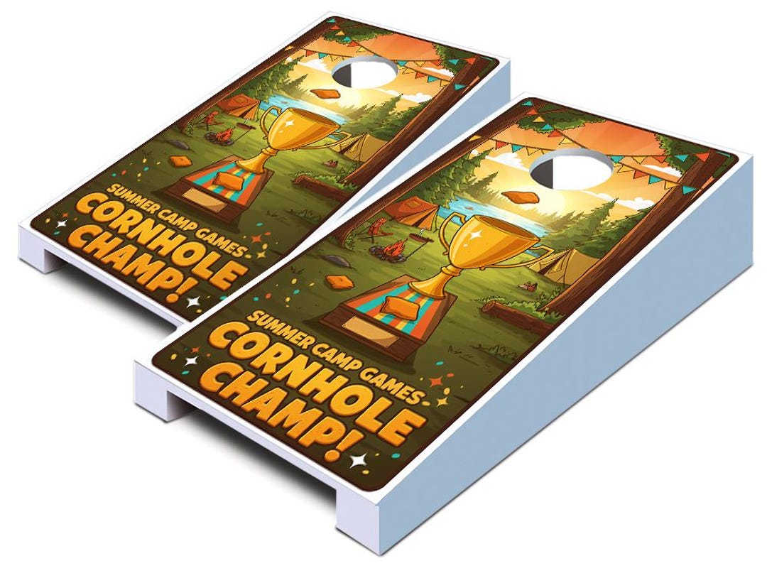 Summer Camp Games Cornhole Champ Cornhole With Bags - Desktop Cornhole - Mini Toss - Mini ...