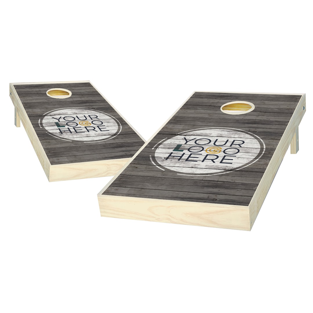 Custom Cornhole Set - Add Your Logo Here - Custom Distressed Design ...