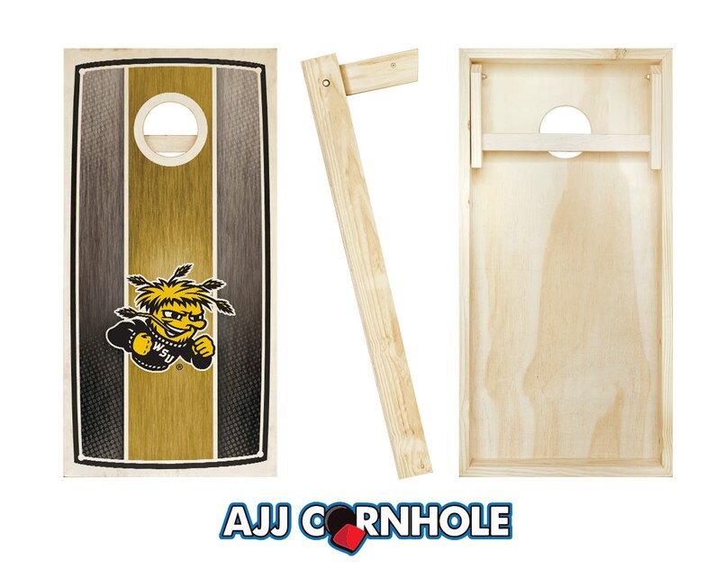 Officially Licensed Wichita State Shockers Striped Stained | Etsy