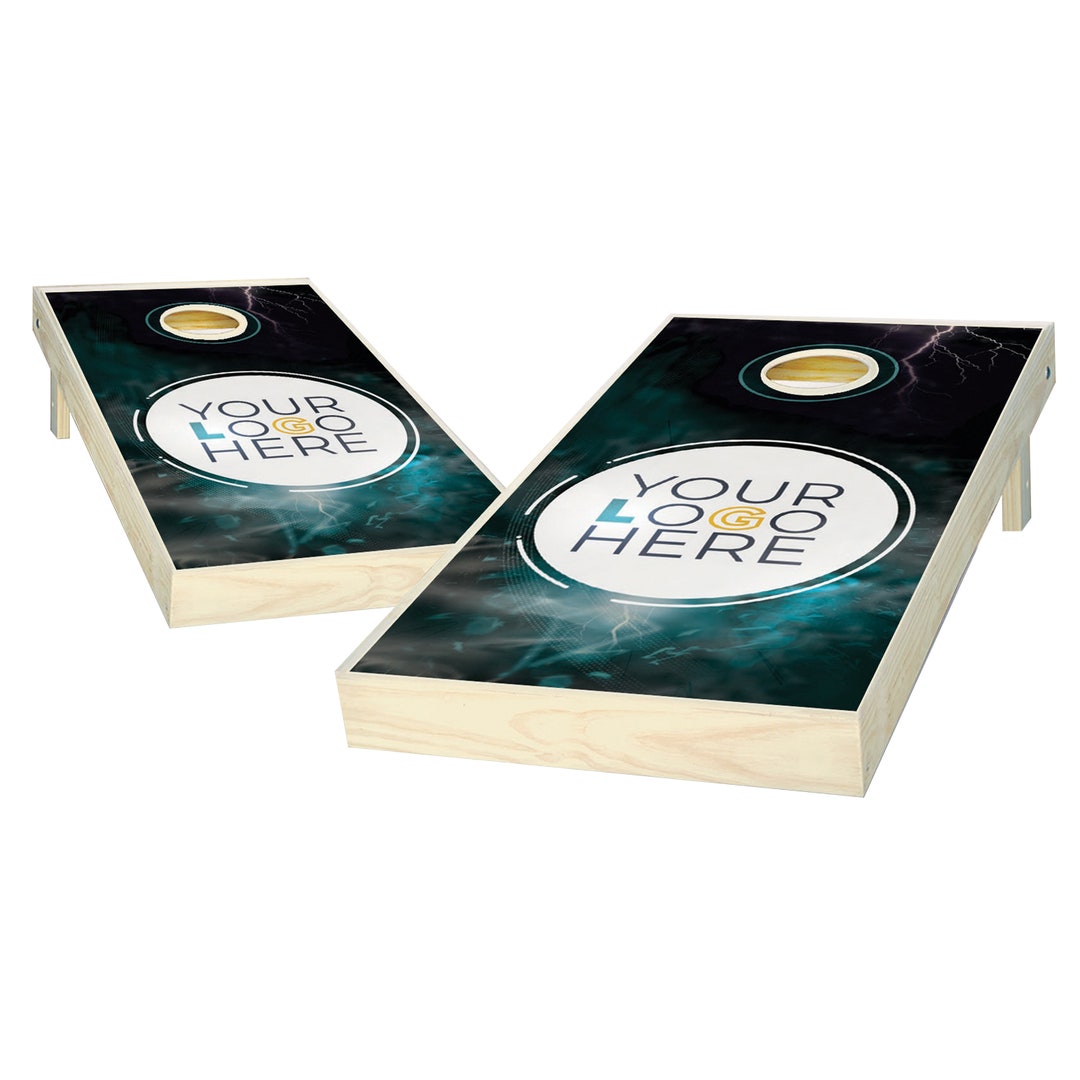 Custom Cornhole Set - Add Your Logo Here - Custom Smoke Cornhole Boards ...